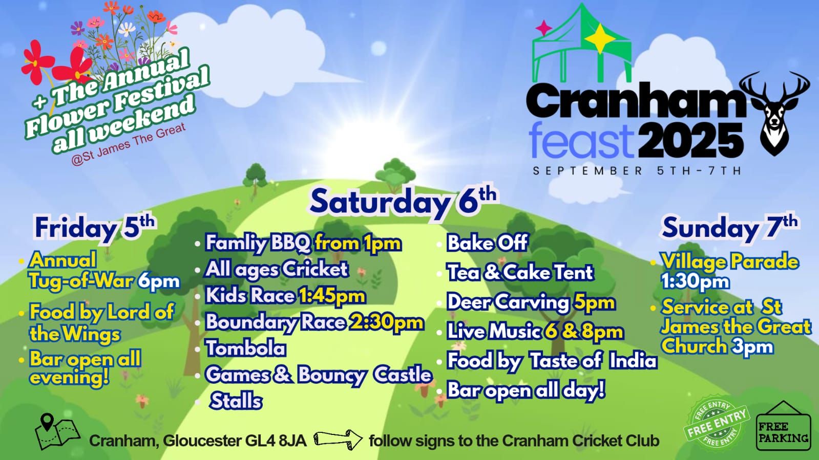 CRANHAM BOUNDARY CHASE – SATURDAY 6th SEPTEMBER 2025FINAL INSTRUCTIONS ...